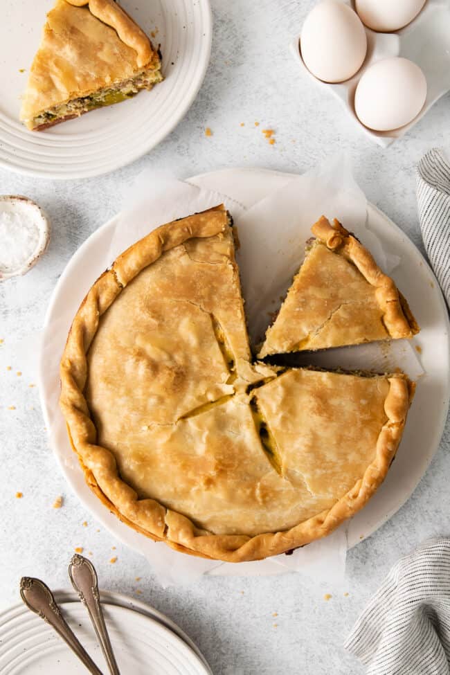 Italian Easter Pie - The Cheese Knees