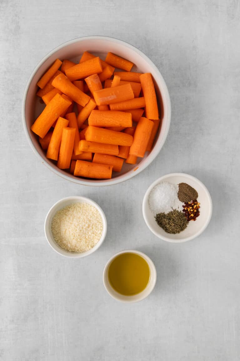 Parmesan Smashed Carrots - The Cheese Knees