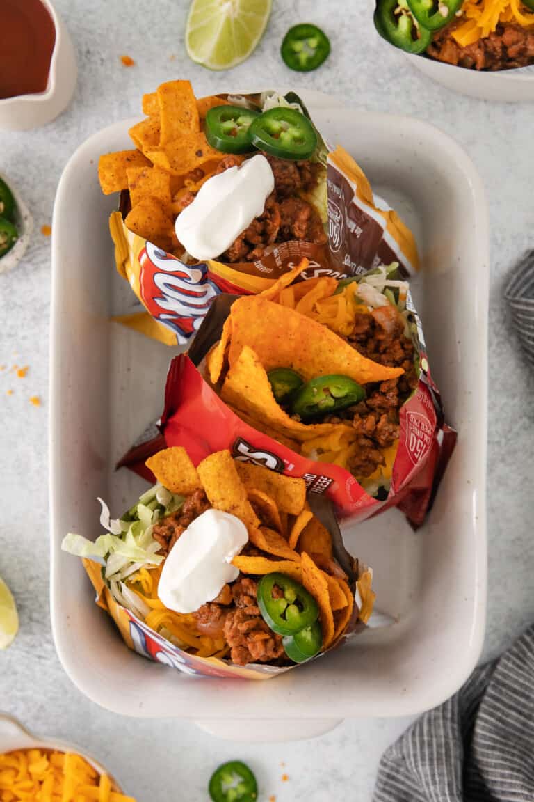 Easy Walking Tacos - The Cheese Knees