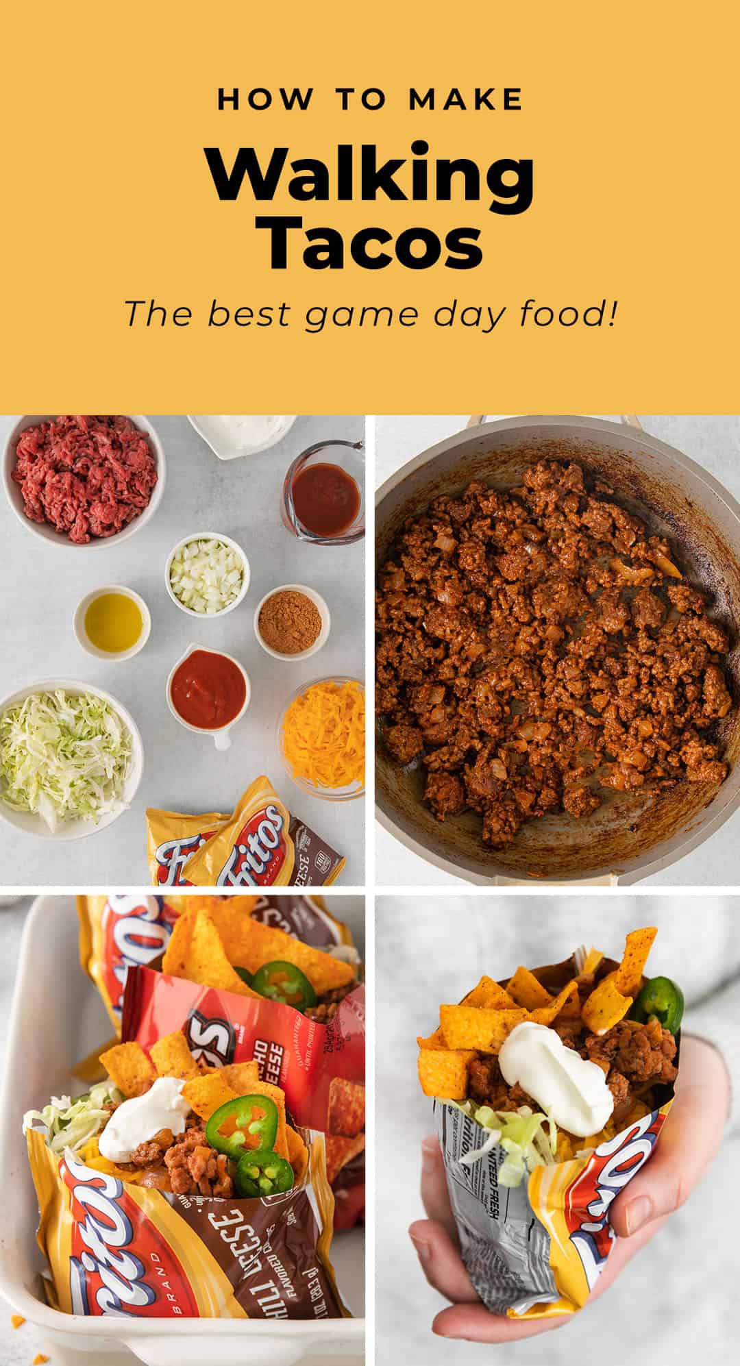 Easy Walking Tacos - The Cheese Knees