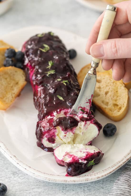 Blueberry Goat Cheese Appetizer - The Cheese Knees