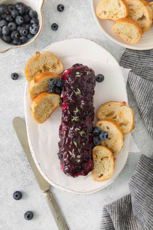 Blueberry Goat Cheese Appetizer - The Cheese Knees