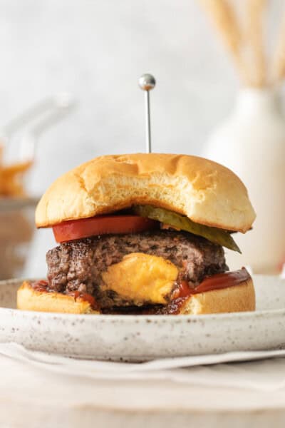 The Best Juicy Lucy Burgers - The Cheese Knees