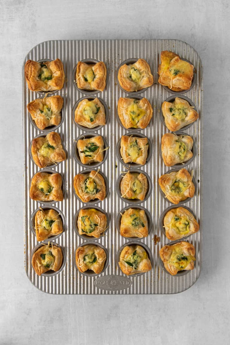 Mini Quiche Florentine - The Cheese Knees