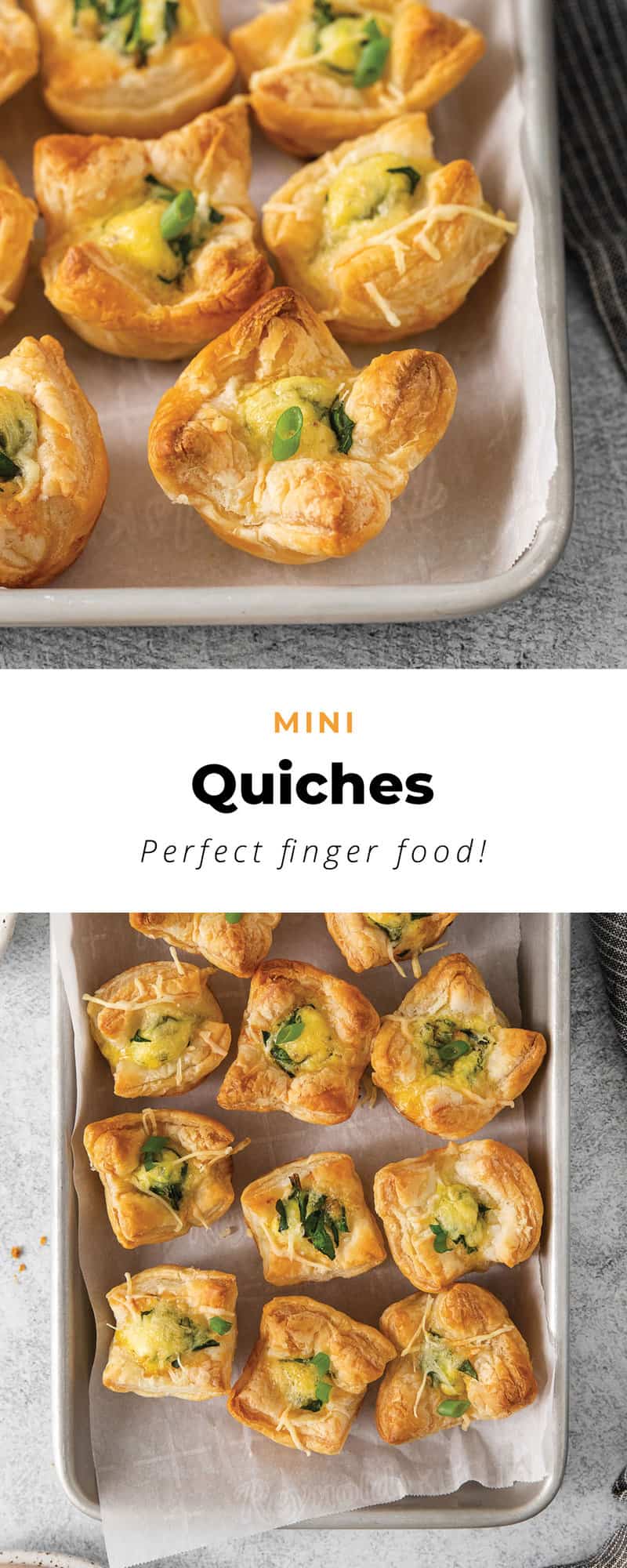 Mini Quiche Florentine - The Cheese Knees