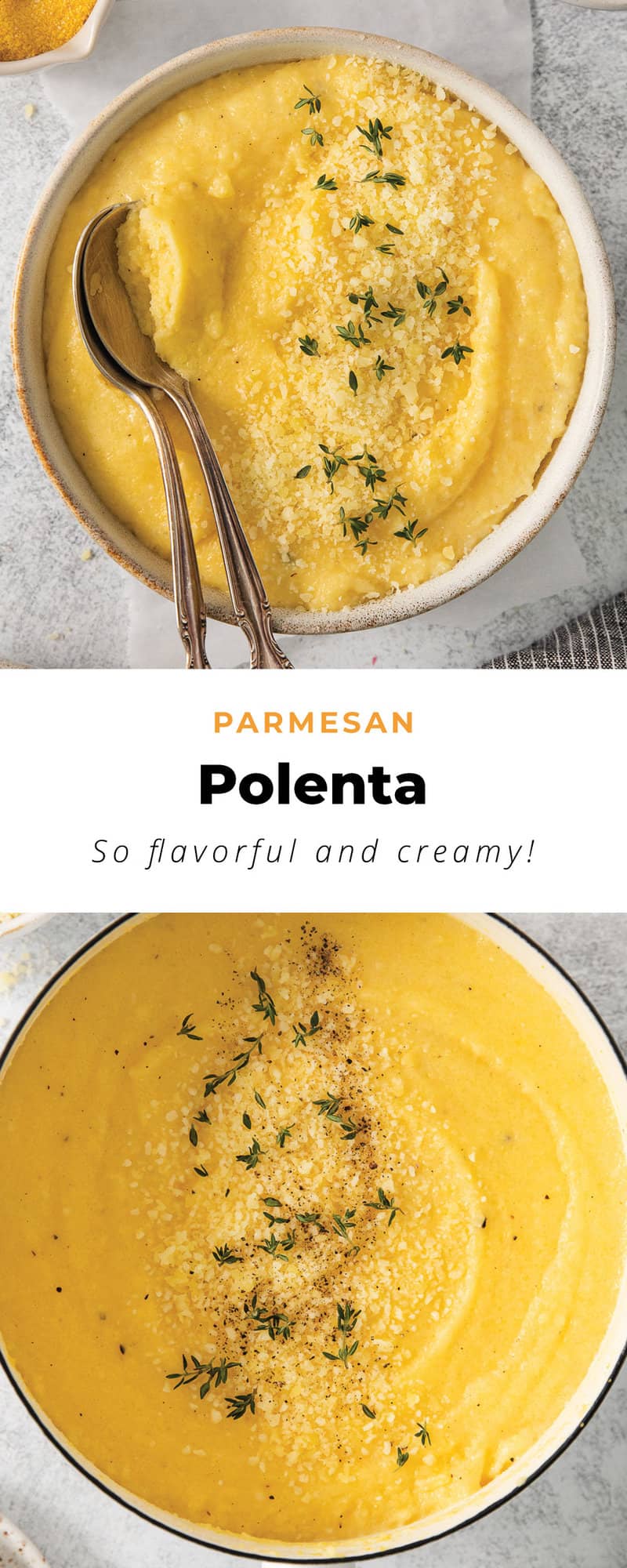 Cheesy Creamy Polenta - The Cheese Knees