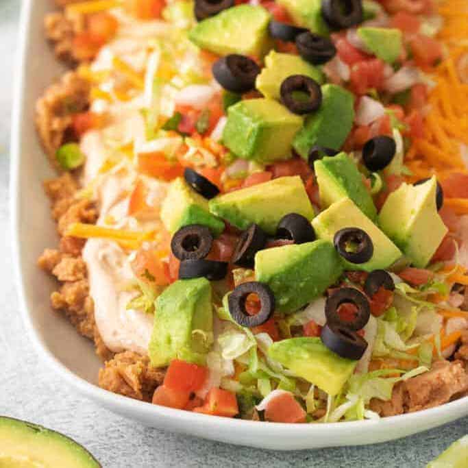 7 Layer Taco Dip - The Cheese Knees