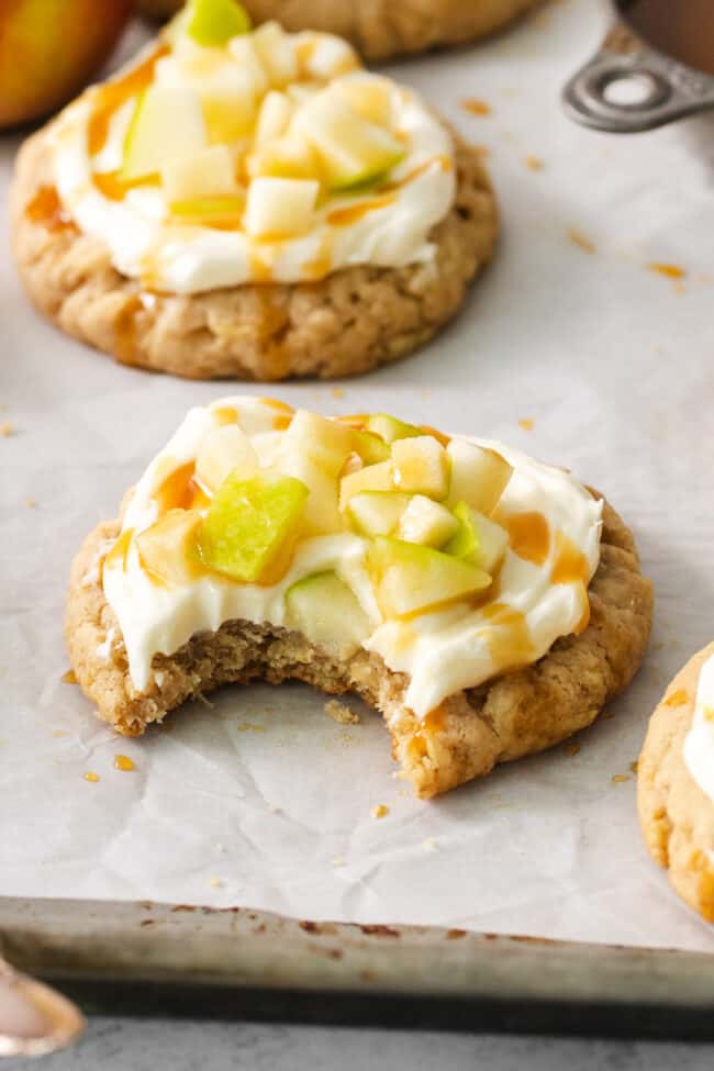 Cream Cheese Caramel Apple Cookies