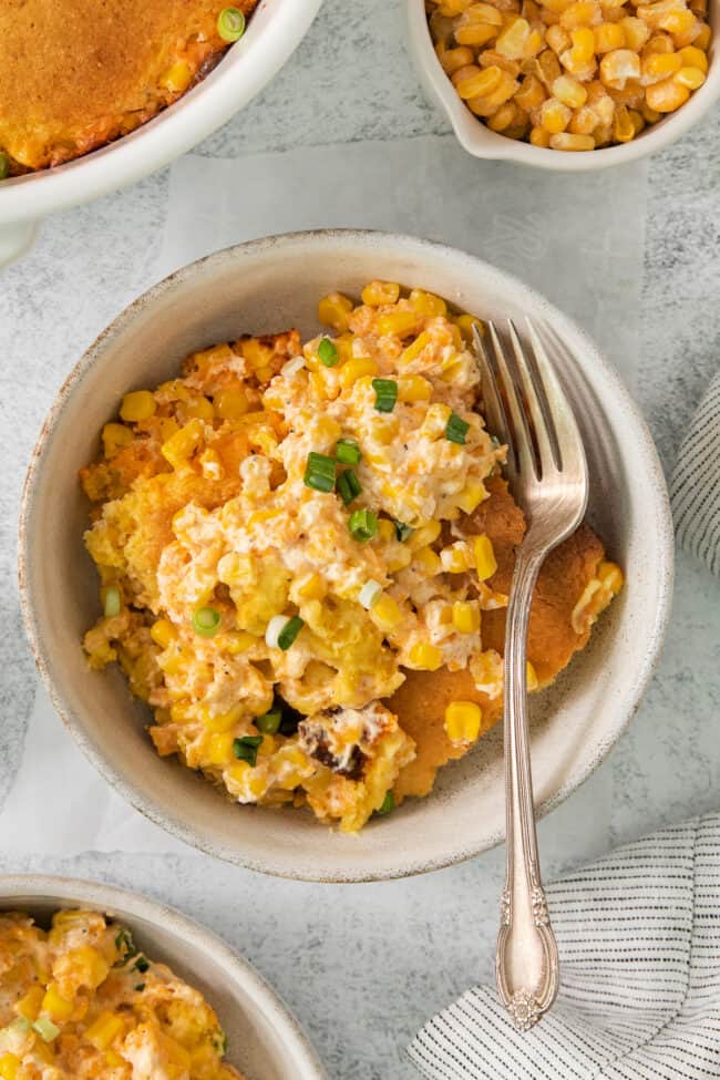 Cheesy Corn Casserole - The Cheese Knees