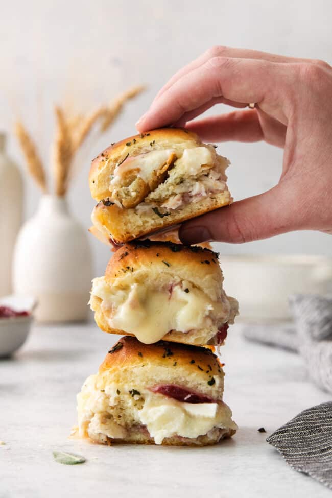 Leftover Thanksgiving Sliders - The Cheese Knees
