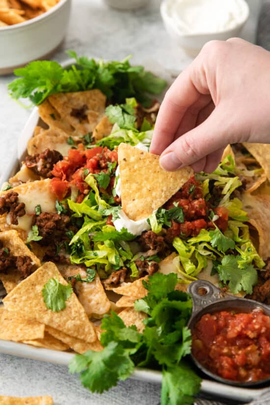 Easy Air Fryer Nachos - The Cheese Knees